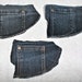 Reclaimed Jeans Coin Pockets 10 Coin Pockets Denim Jeans Parts Recycled ...