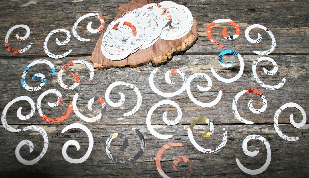 Children's Book Recycled Book Confetti - Vintage Children's Book Large ...