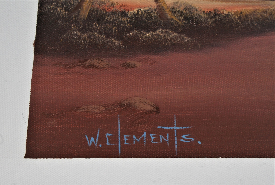 Wayne Clements - Two Original Paintings - Oil on Canvas - Unframed ...