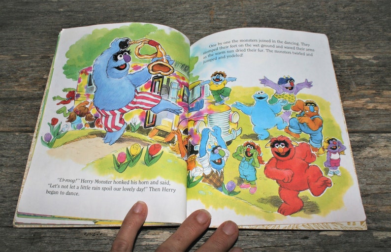 The Monster's Picnic A Little Golden Book 1991 Vintage | Etsy
