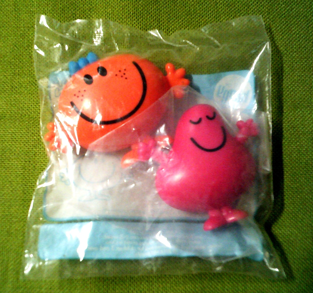 Mr Men Mcdonald's Happy Meal Toys Mr Greedy and Little Miss Fun Vintage ...