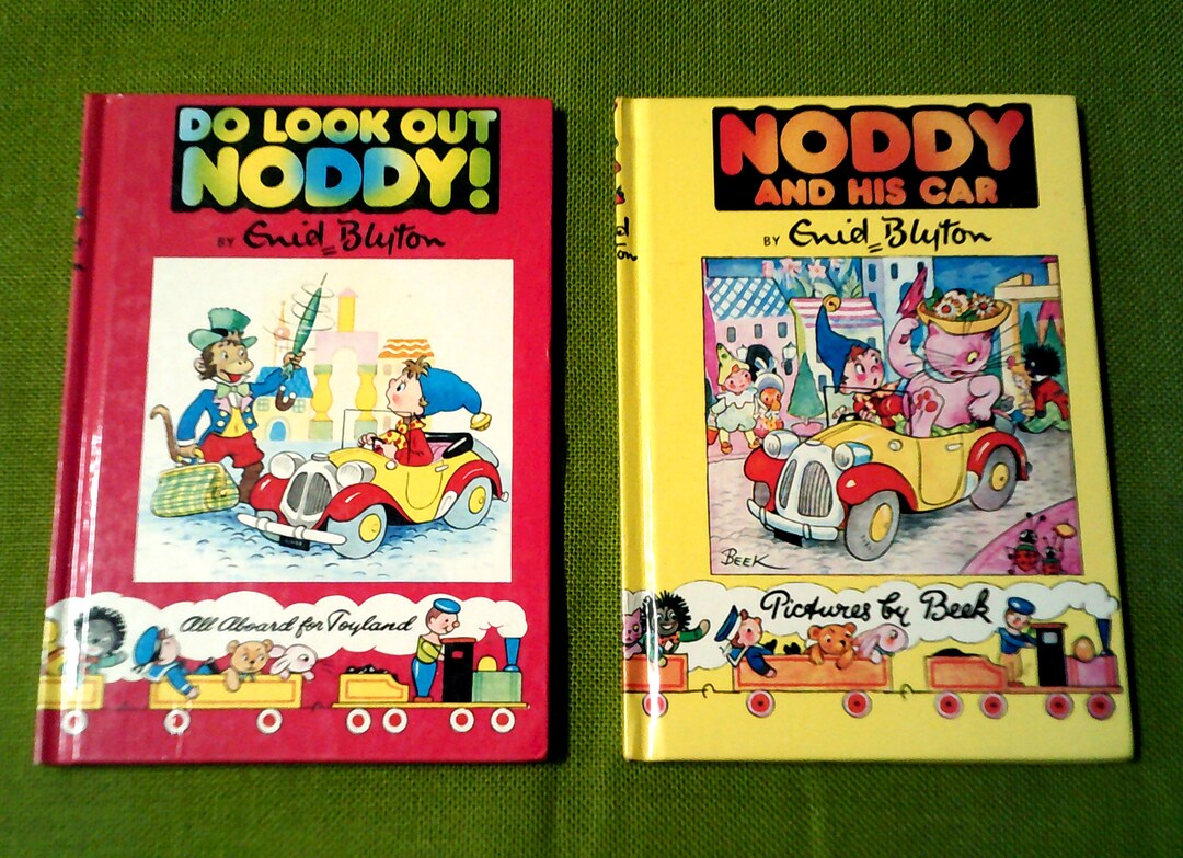 Noddy and His Car Do Look Out Noddy by Enid Blyton 1983 Vintage ...