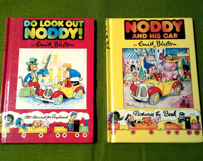 Noddy and His Car Do Look Out Noddy by Enid Blyton 1983 Vintage ...