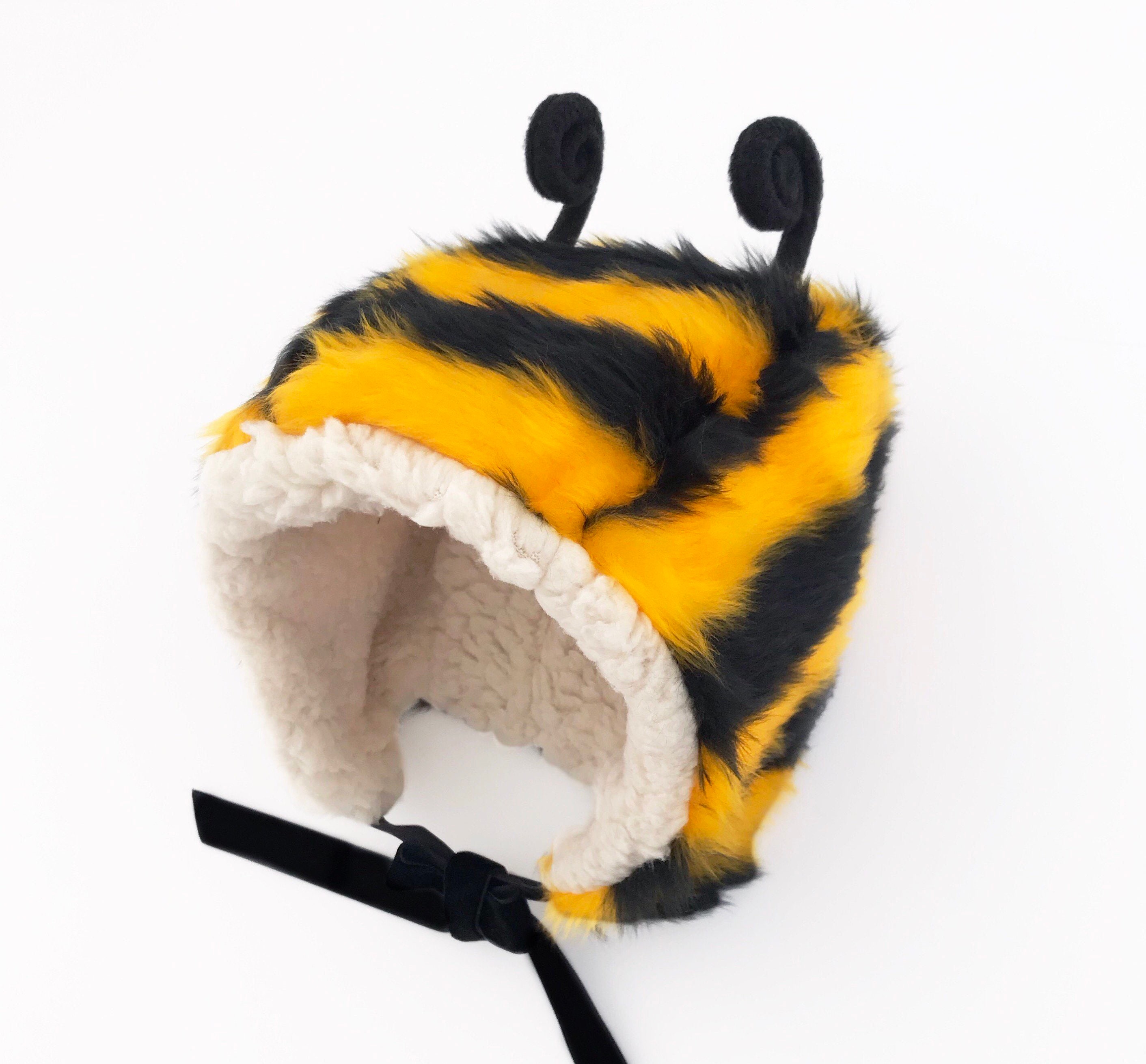 Bumble Bee Fluffy Bonnet Hat for Baby and Toddler Winter Hat | Etsy