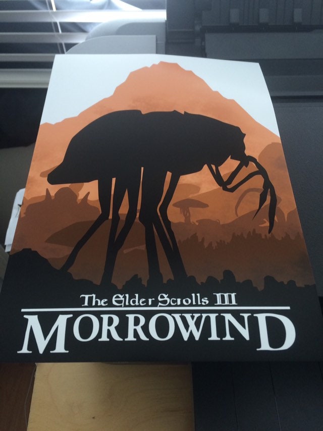 Morrowind Poster Print Skyrim the Elder Scrolls Video Game | Etsy