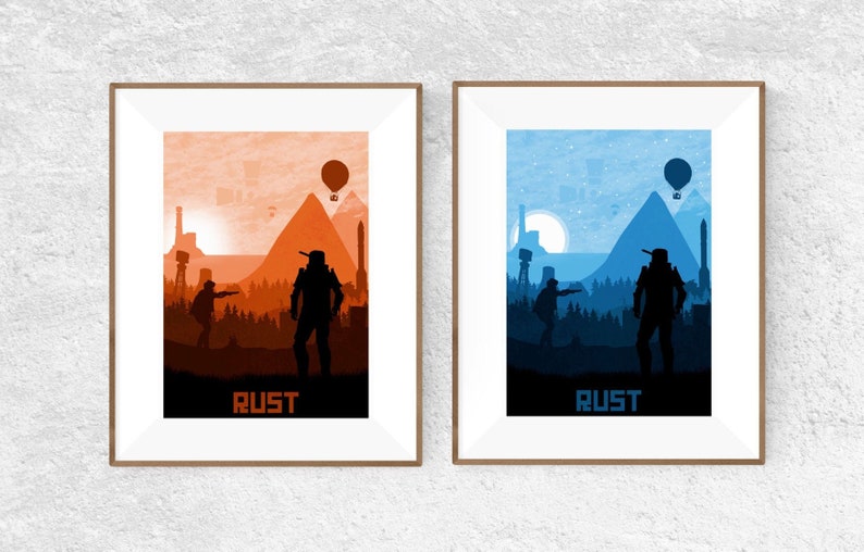 Rust Game Poster Print Video Game Poster Video Game Art - Etsy UK