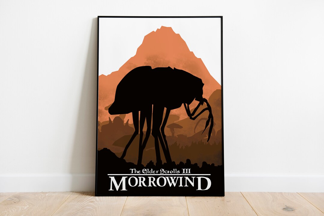 Morrowind Poster Print, Skyrim, the Elder Scrolls, Video Game Poster ...