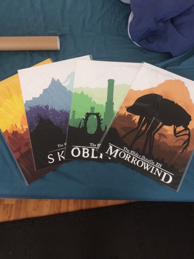 Morrowind Poster Print Skyrim the Elder Scrolls Video Game - Etsy