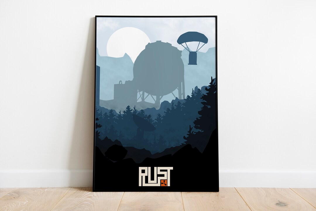 Rust Game Dusk Poster Print, Video Game Poster, Video Game Art, Gaming ...