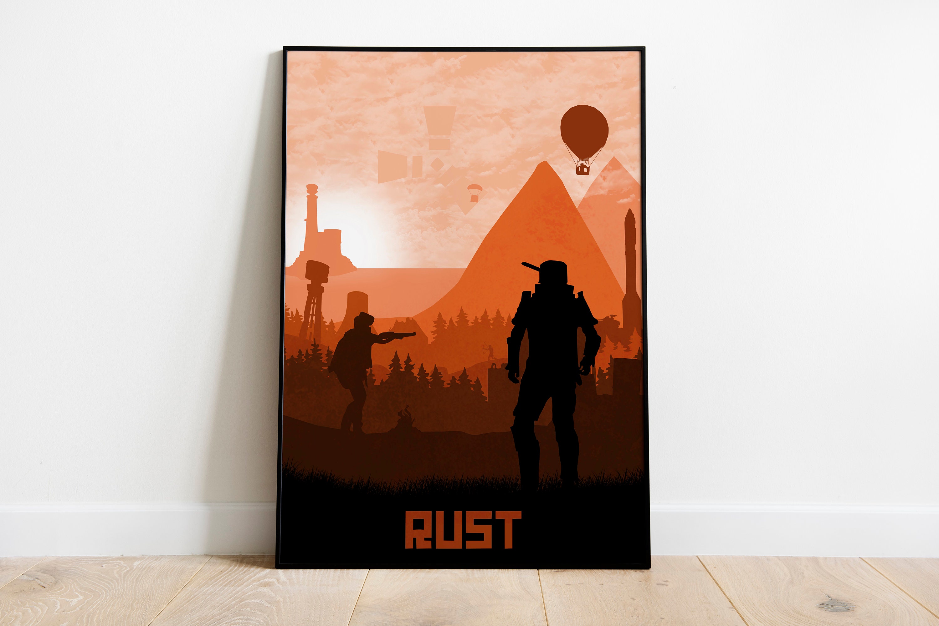 Rust Game Poster Print Video Game Poster Video Game Art - Etsy UK