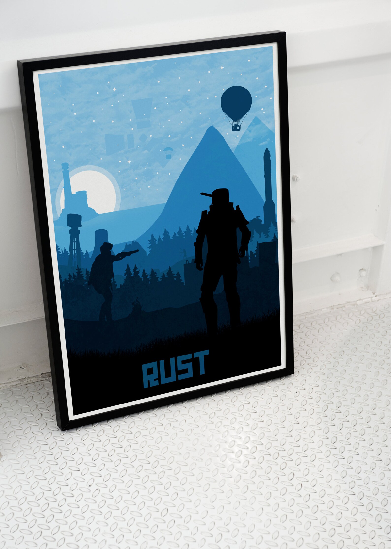 Rust Game Poster Print Video Game Poster Video Game Art | Etsy