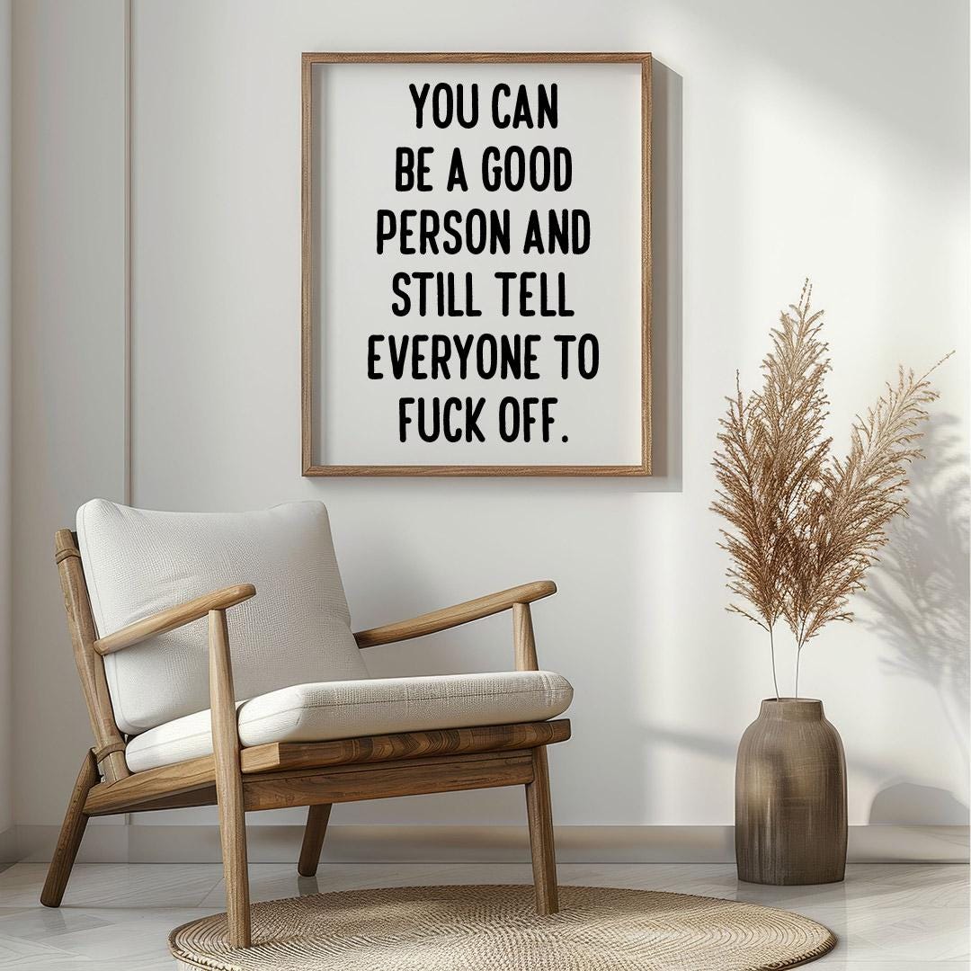 Funny Wall Art Decor | Digital Poster | Printable | Sassy Swear Word ...