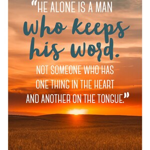 Keeps His Word Inspiring Quote guru Gobind - Etsy UK