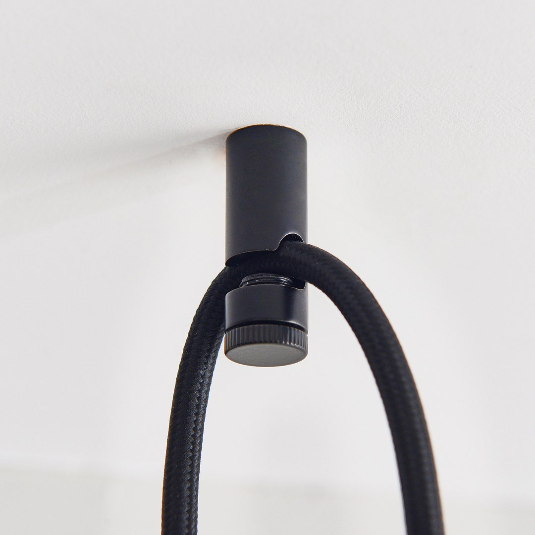 Large Black Easy Hook Heavy Duty Minimalist Cord Keeper Hook - Etsy