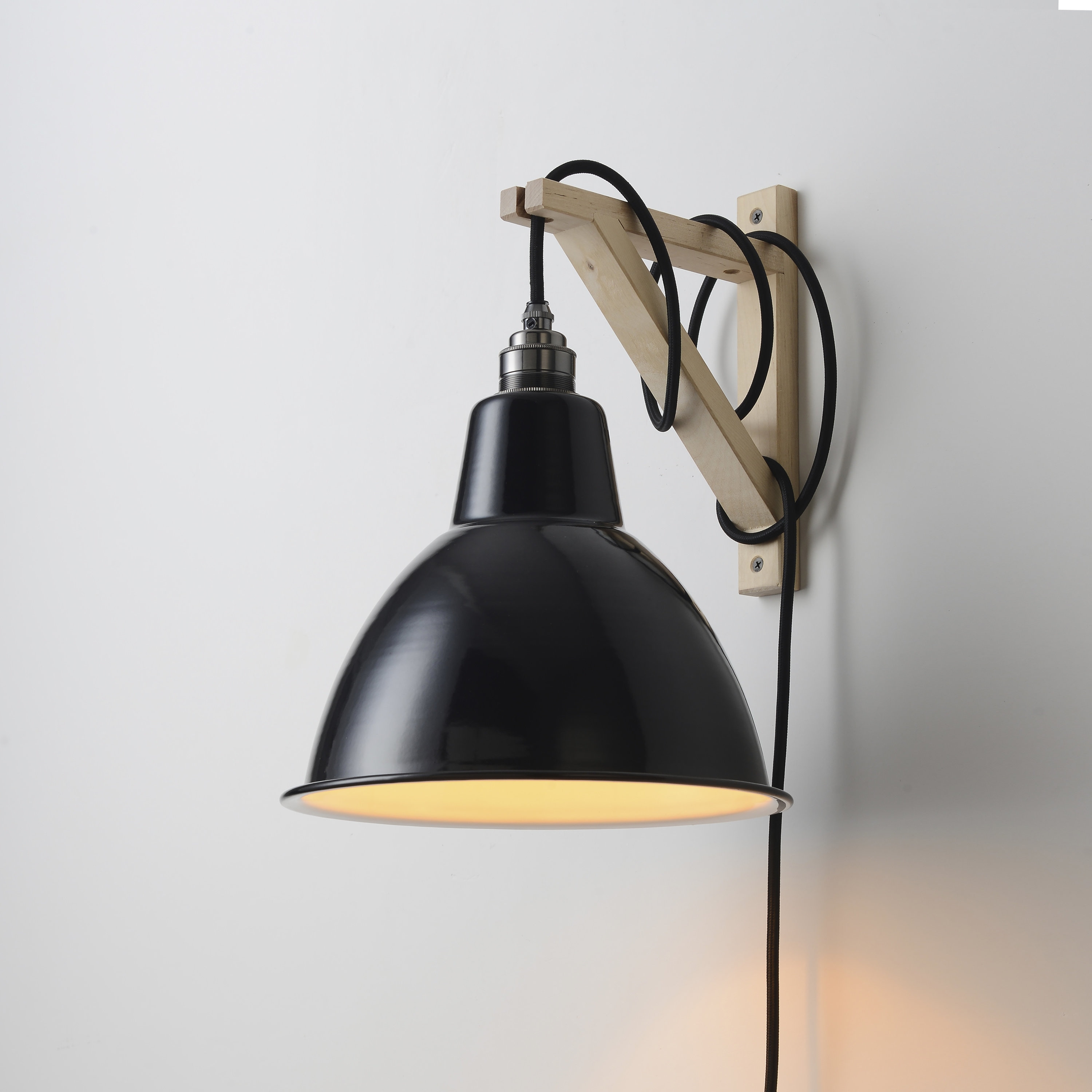 Gunmetal Shade Ready Plug-in Pendant Light With 15ft Cord - Hanging ...