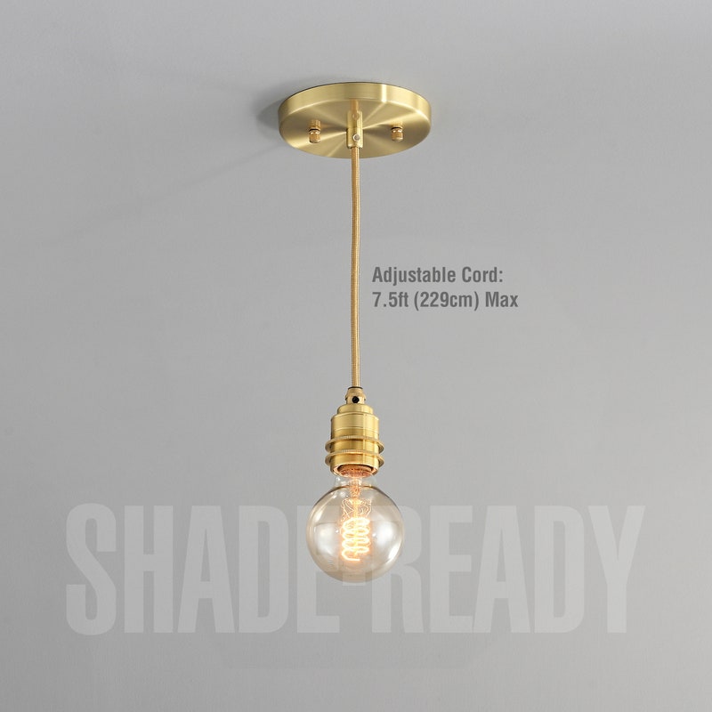 Brass Pendant Swag Light - Etsy