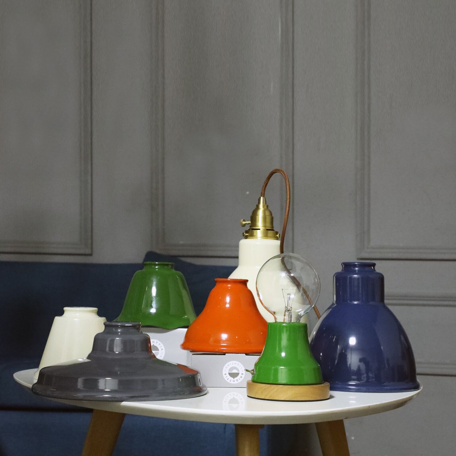 Small Dome Shade Pendant Light Fixture 6.5in Porcelain - Etsy