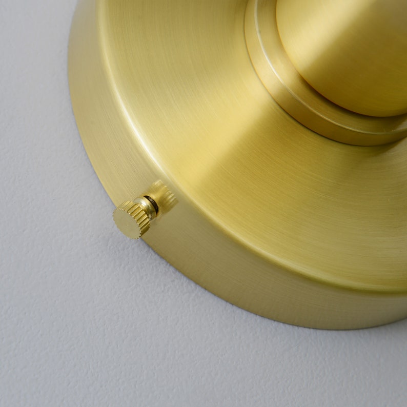 Brushed Gold Wall Sconce Minimal Surface Mount Ceiling Light | Etsy Brushed Gold Wall Sconce Minimal Surface Mount Ceiling Light | Etsy