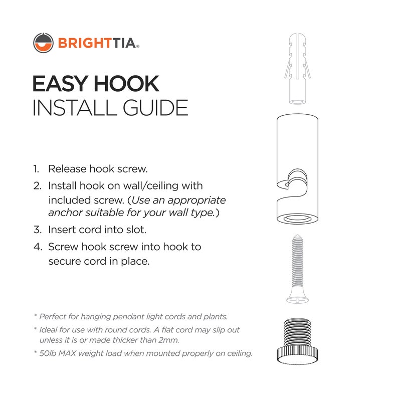 Swag Hook for Chandelier and Pendant Light Cord Management - Etsy