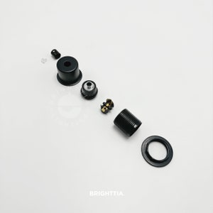 E12 Brushed Brass Half Cap Bulb Socket With Cord Grip - Shade-ready ...