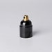Black Bakelite Threadless Light Bulb Socket With Brass Cord Grip - E26 ...