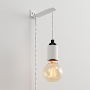 Wall Bracket for Hanging Plug-in Pendant and Plant on Wall - Industrial ...