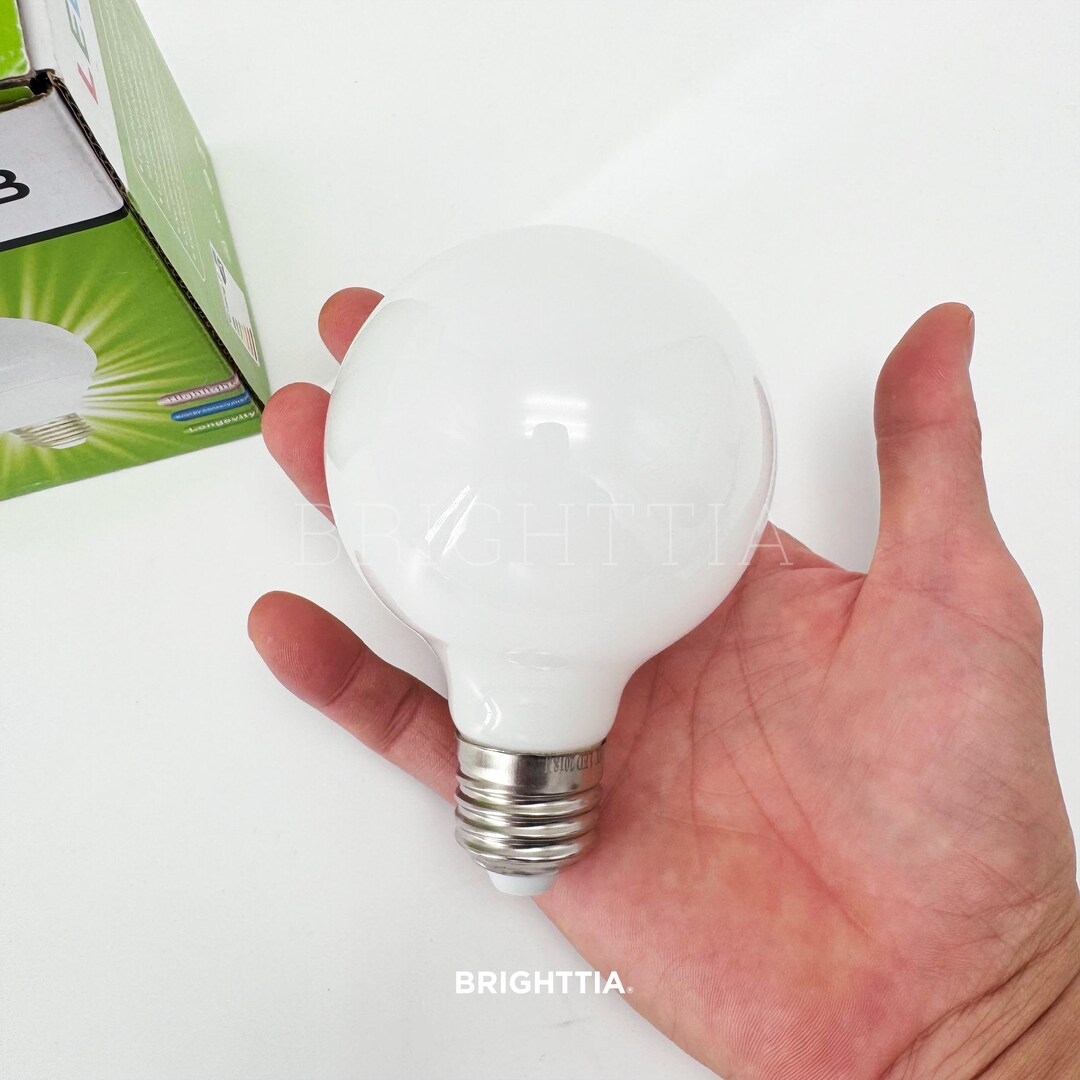 G80 LED Globe Light Bulb 5W / Warm White / E26/26 Base / Wide-voltage ...