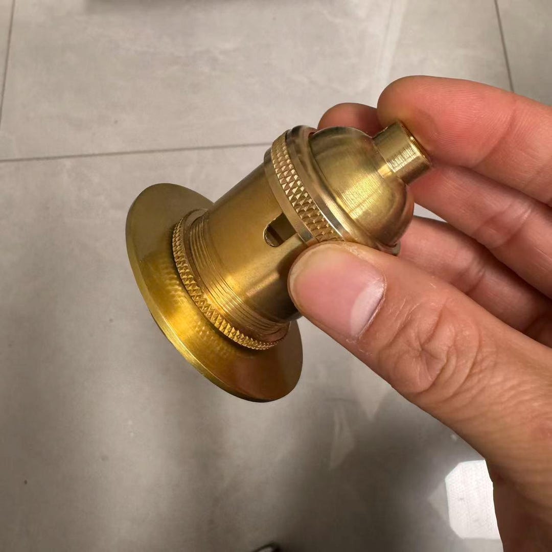 Brass Shade Ring Extender Disc - OD 60mm - ID 33mm - for Lamp Shade ...