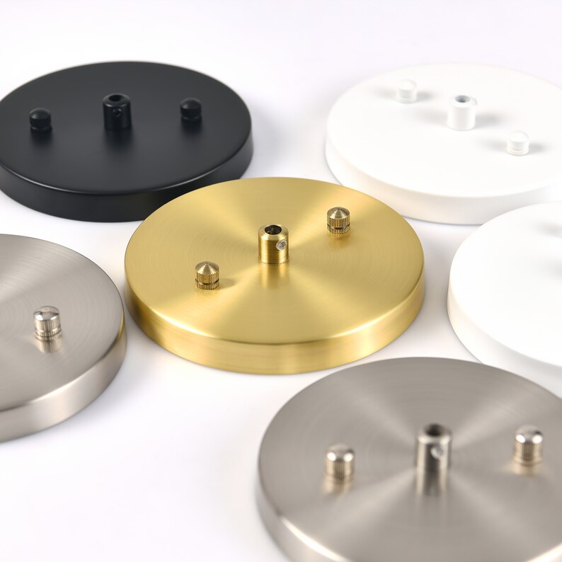 5in Modern Shallow Canopy Kit With Hardware Matte White | Etsy