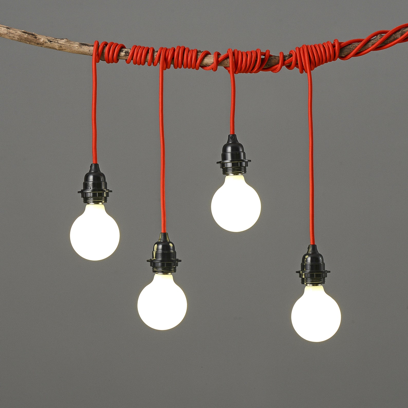 RED Portable Shade Ready Plug-in Pendant - Hanging Swag Industrial ...