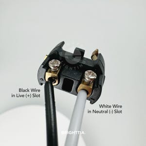 E12 Brushed Brass Half Cap Bulb Socket With Cord Grip - Shade-ready ...