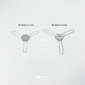 Lamp Shade Holder With Cord Grip Kit - Metal Spring Wire Bracket for ...