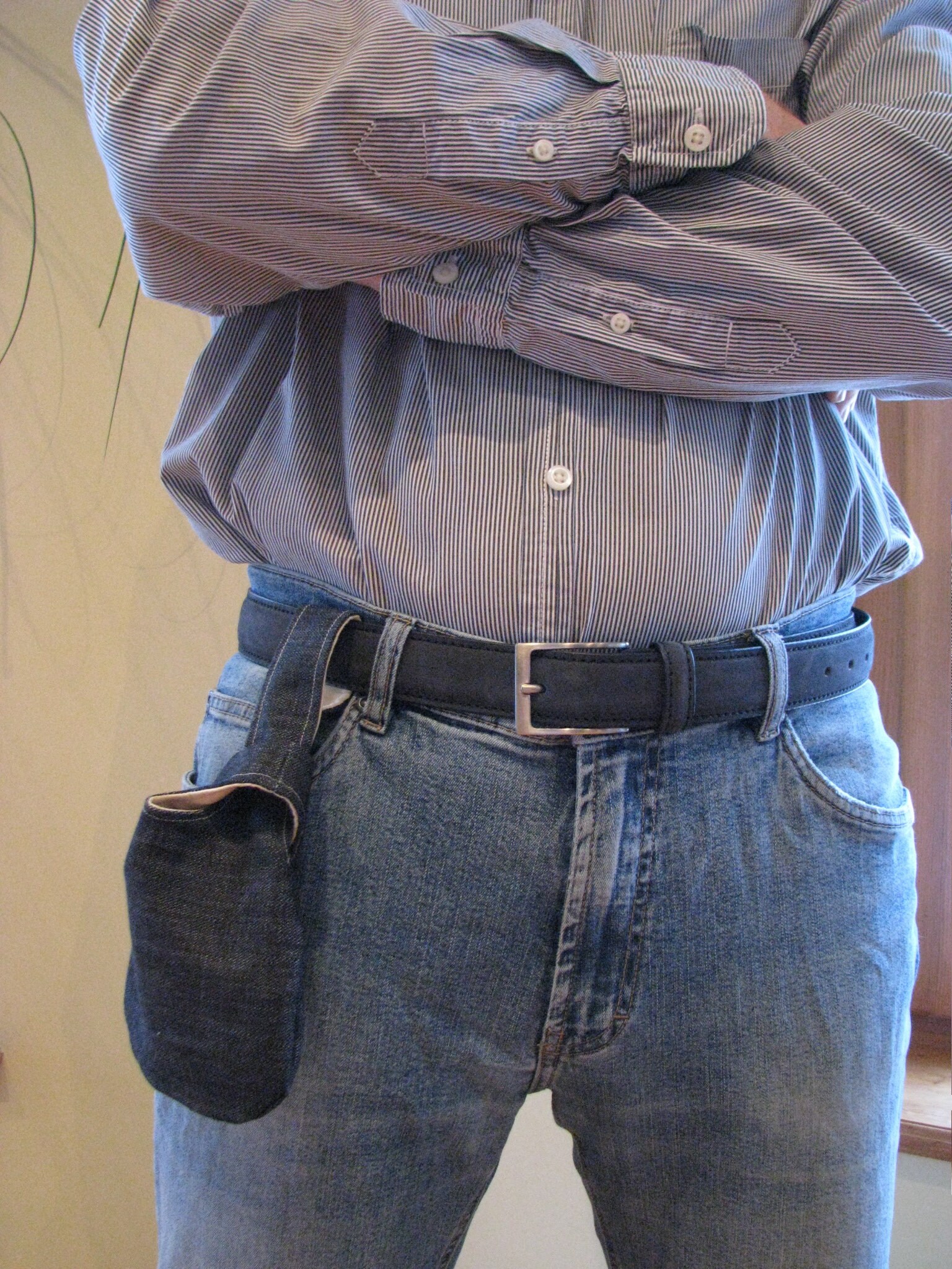 Recycled Jeans Knot Bag S/ Denim Belt Bag / Japanese Style Purse ...