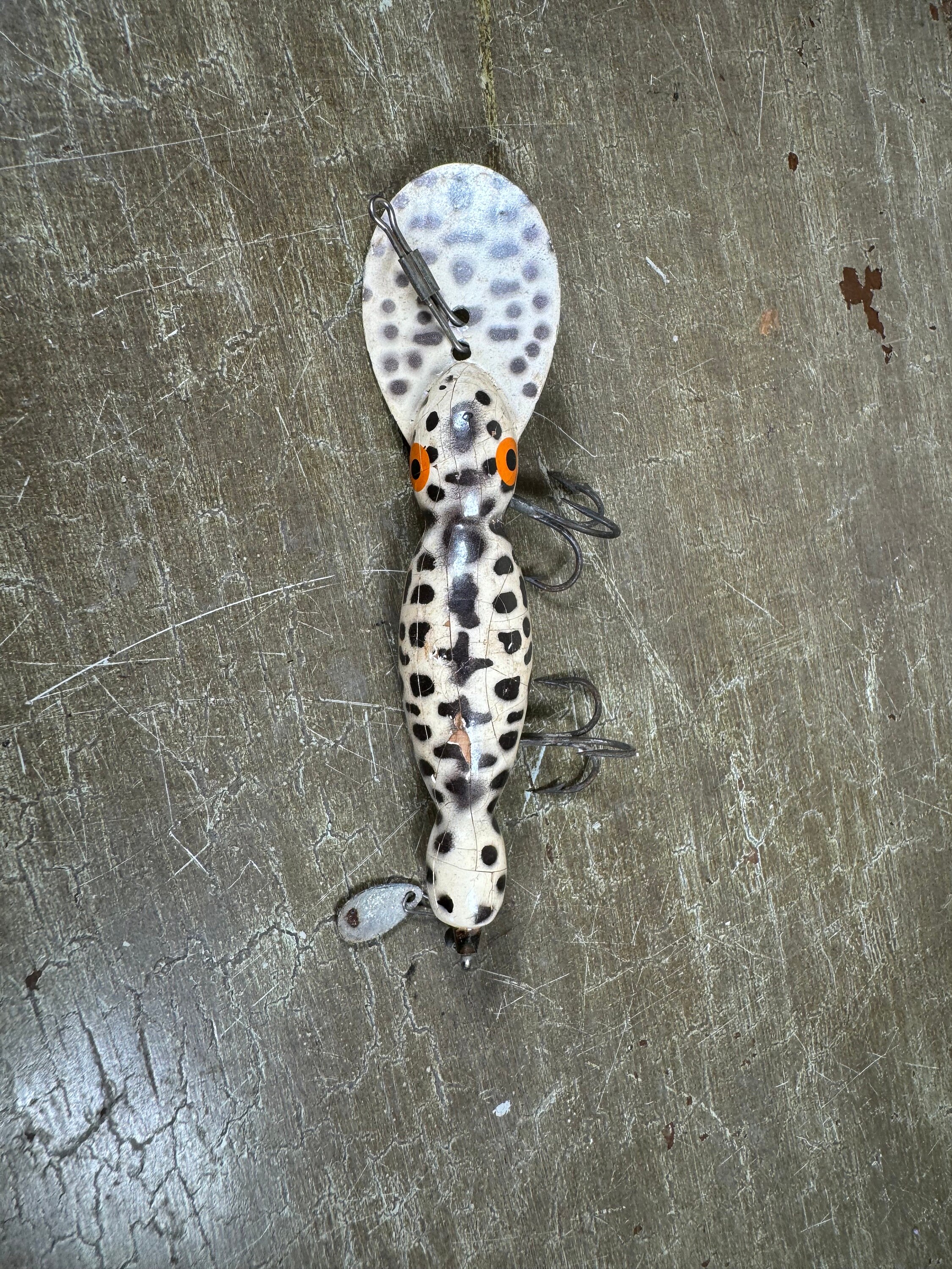 Whopper Stopper Hellbender by Luxon Antique Wooden Fishing Lure Vintage ...