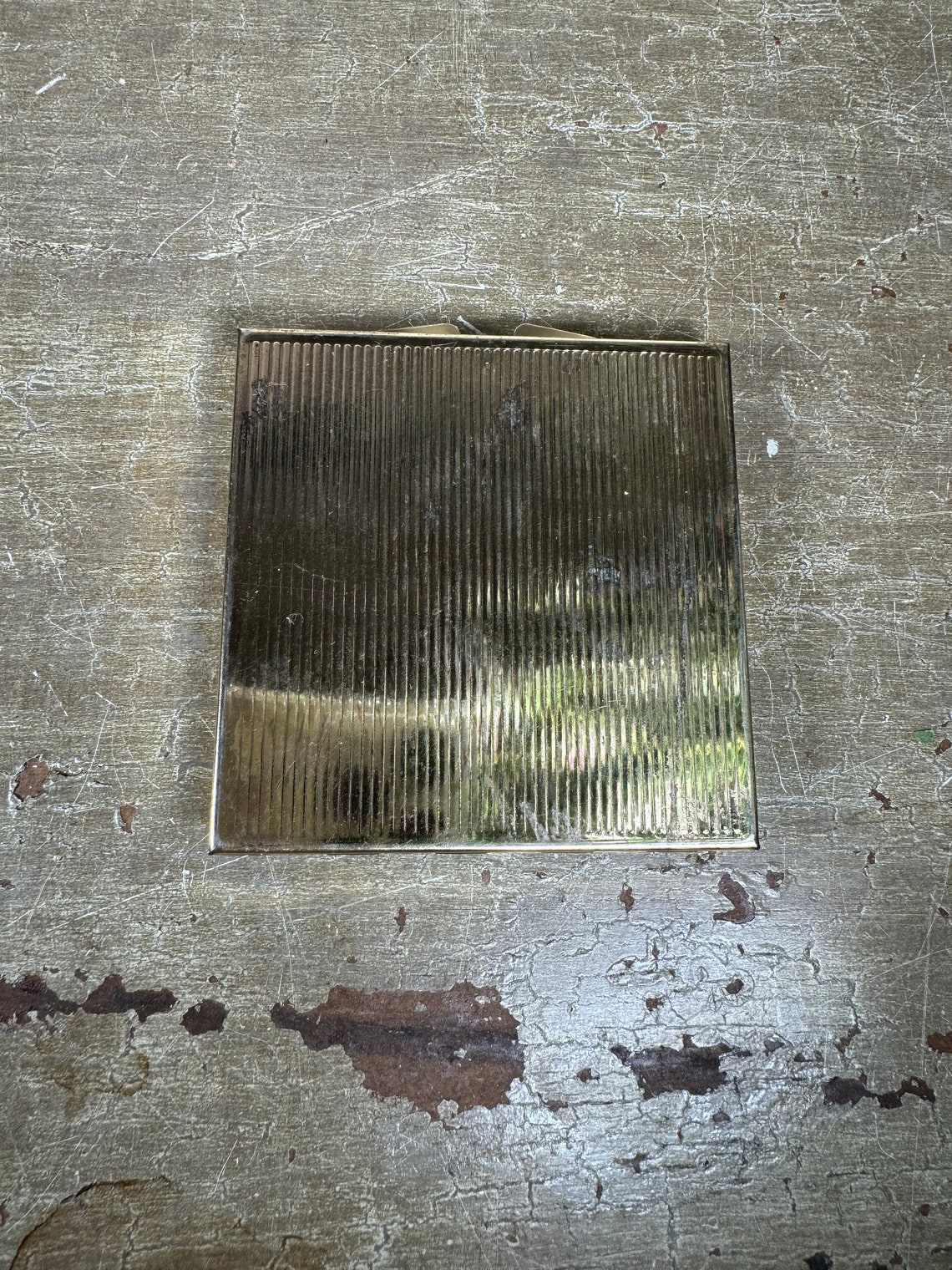 Cherub Vintage Gold Tone Mirror Compact Purse Compact Red Maroon With ...