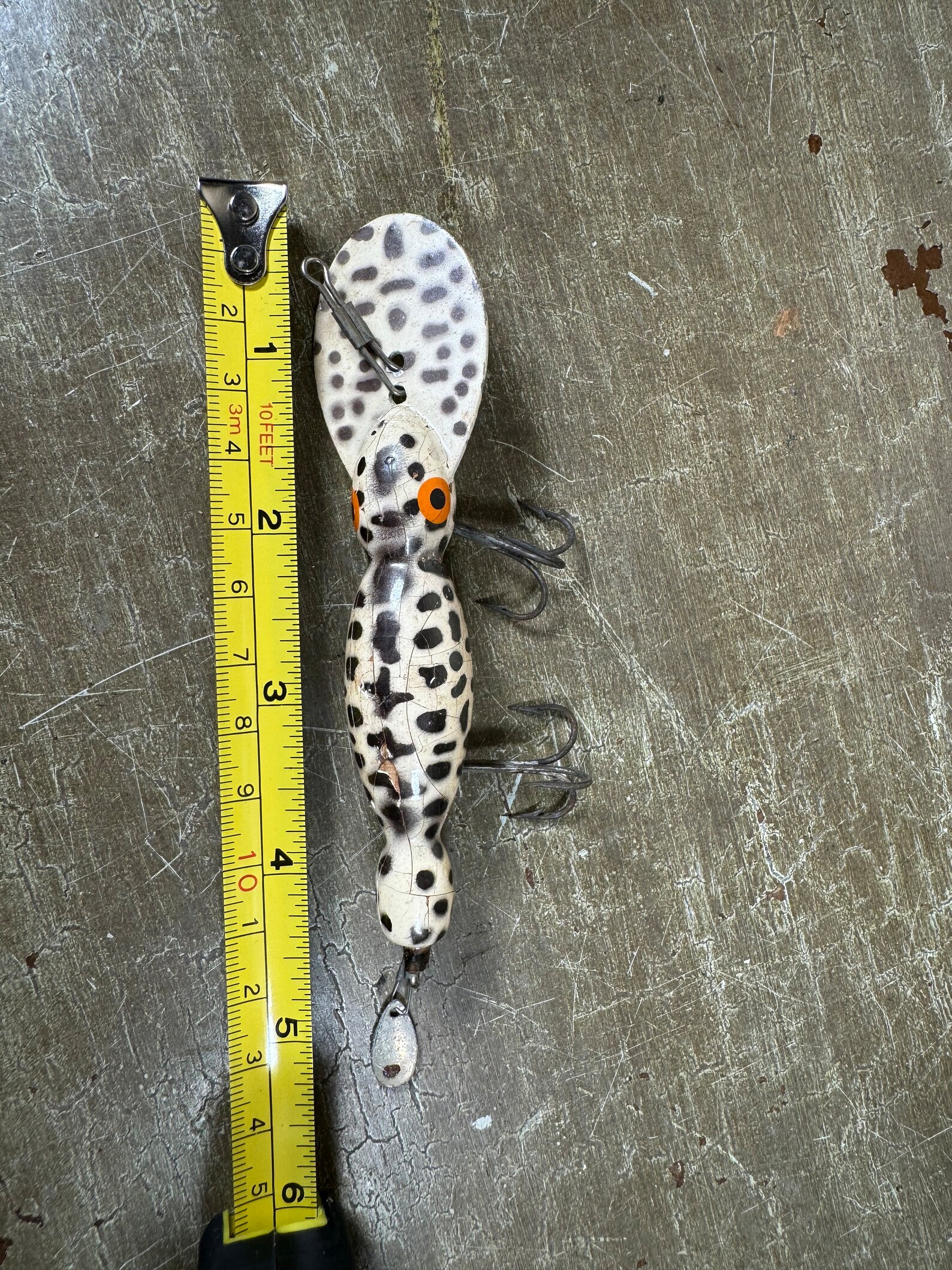 Whopper Stopper Hellbender by Luxon Antique Wooden Fishing Lure Vintage ...