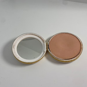 Vintage Avon Powder Compact W Painted Lady on Celluloid With Textured ...