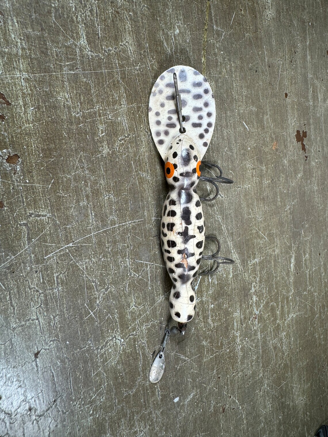 Whopper Stopper Hellbender by Luxon Antique Wooden Fishing Lure Vintage ...