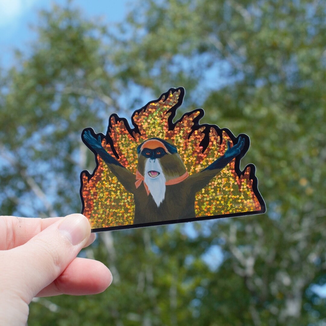 Little Mister Fire Meme Glitter Sticker - Etsy
