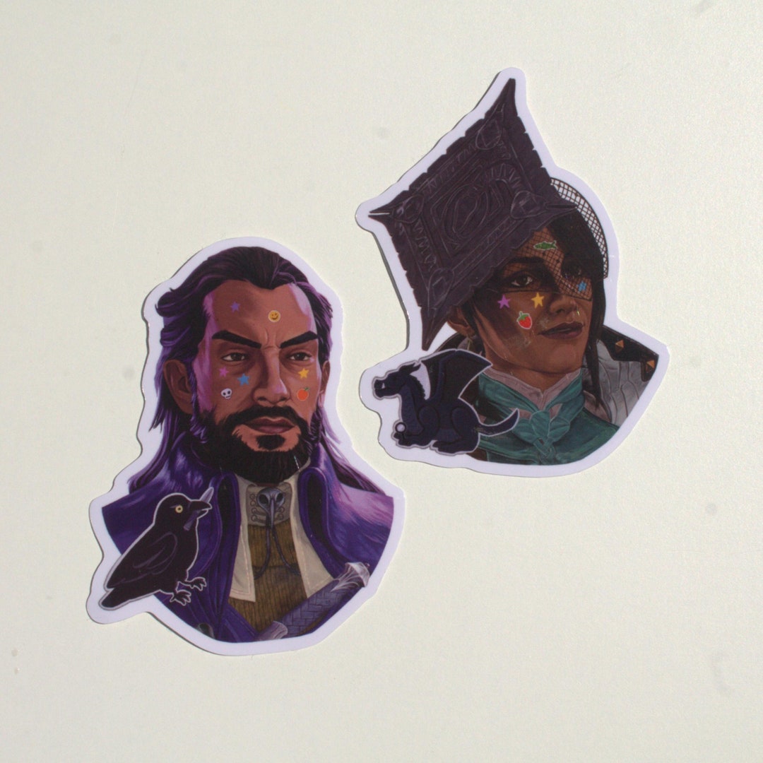 Dragon Age Veilguard Lucanis & Neve Stickers - Etsy