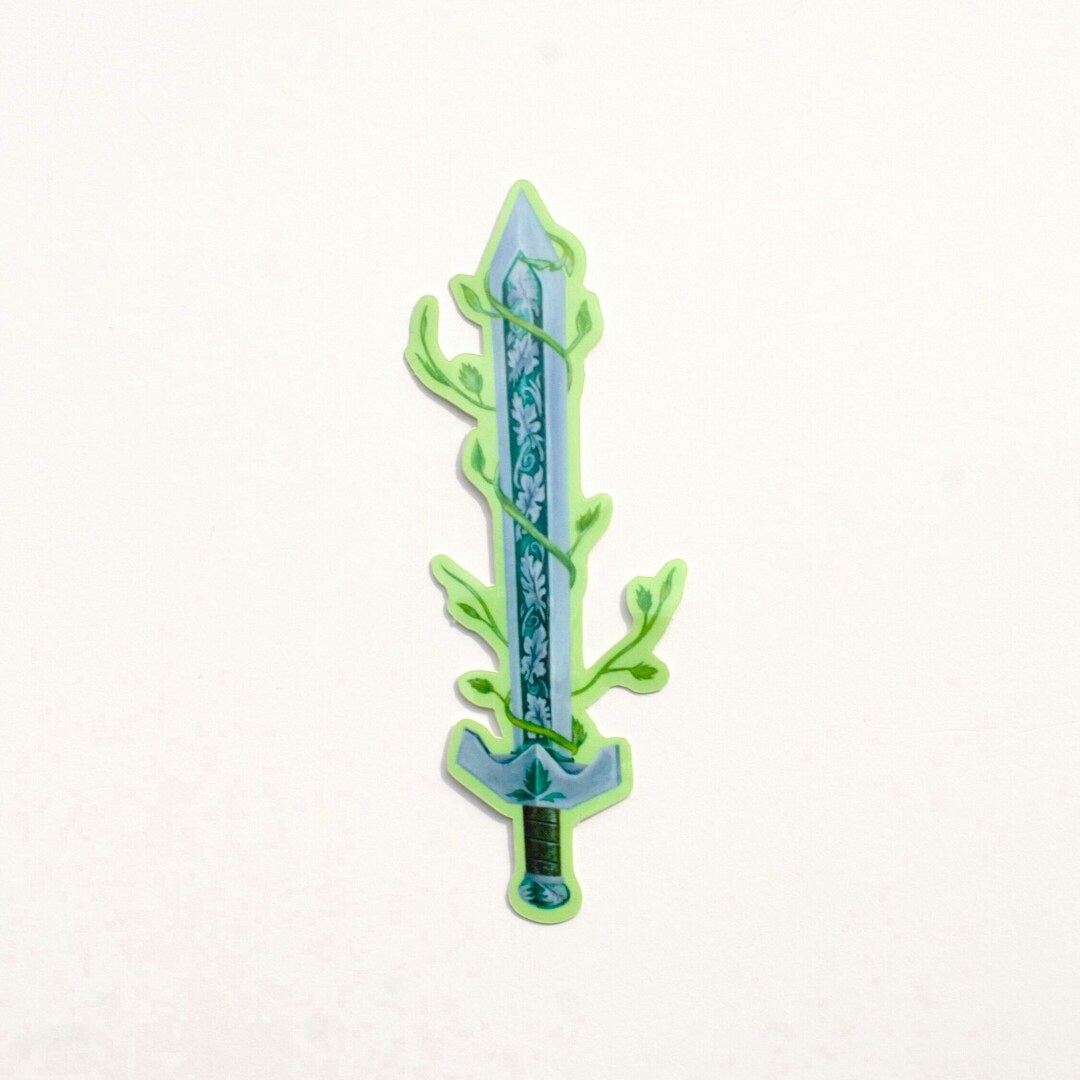 Seedling Sword Vinyl Sticker - Etsy