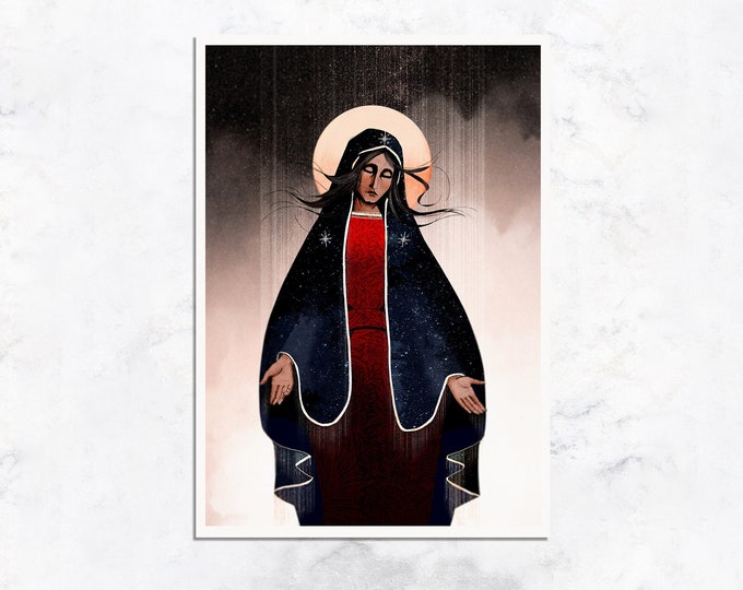 The Assumption Holy Card - Etsy