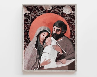 Holy Family Print Holy Family Wall Art Holy Family - Etsy