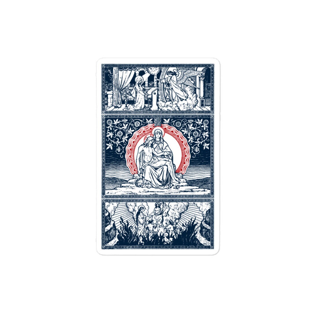 Vintage Style Ad Jesum per Mariam Sticker - Etsy