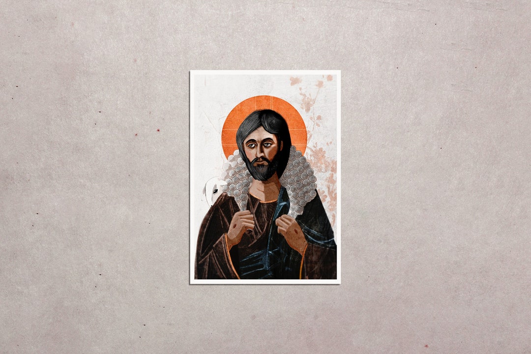 The Good Shepherd Holy Card - Etsy