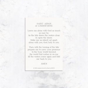 Saint Aidan of Lindisfarne Holy Card - Etsy