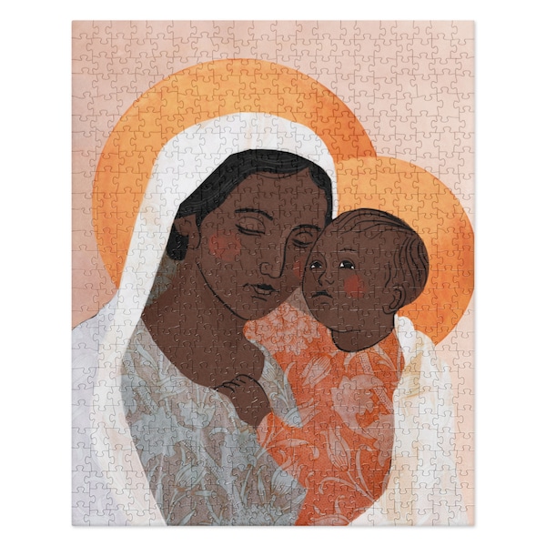 Virgin Mary Jigsaw Puzzle - Etsy