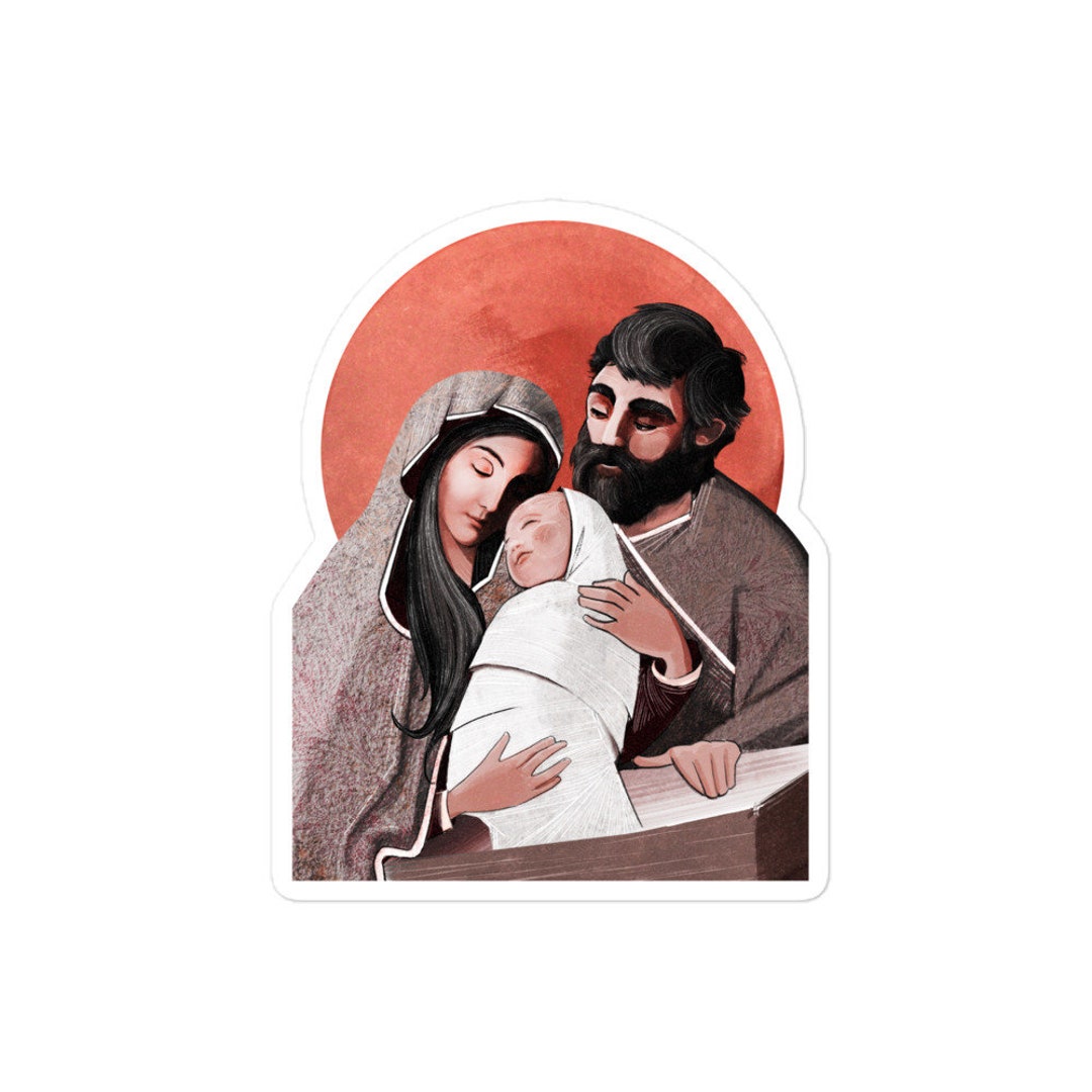 Holy Family Sticker - Etsy