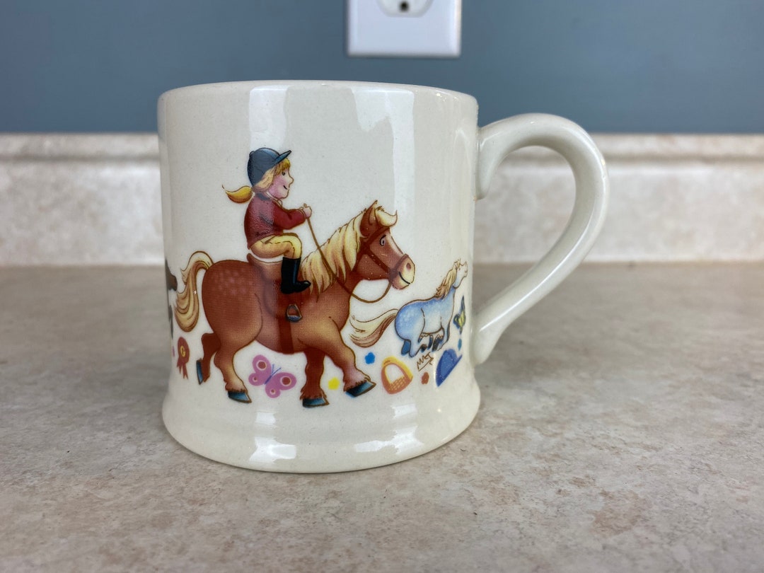 1890 Anderton Pottery England Vintage Nursery Rhyme Childs 8 Oz Pony ...
