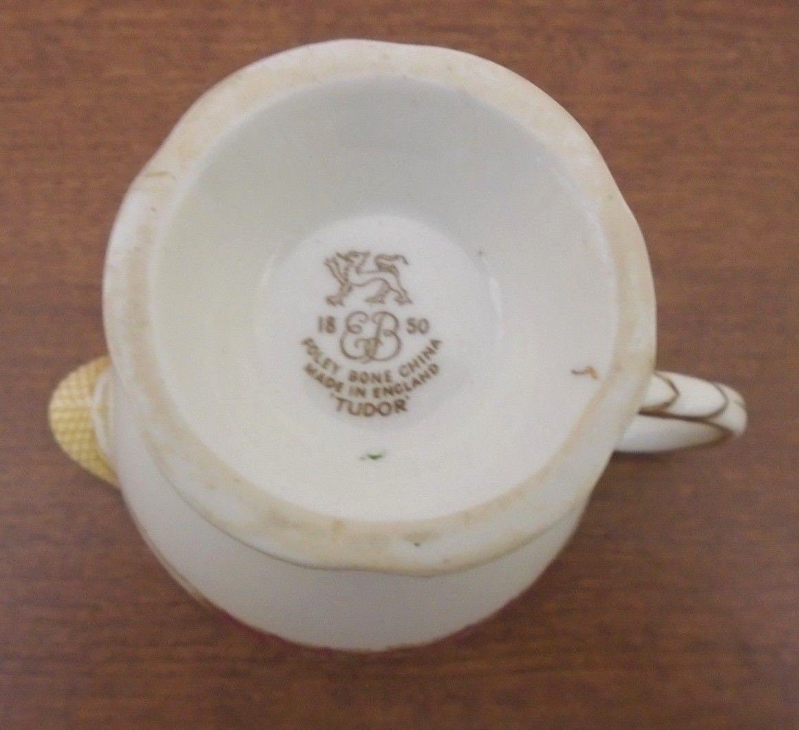 E.B Foley Bone China England Creamer Tudor Juego de té antiguo E. B ...